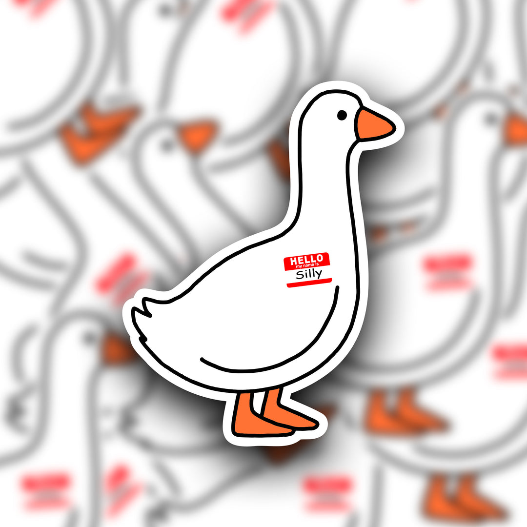 Silly Goose Sticker | High Quality Sticker | Sloke Designs