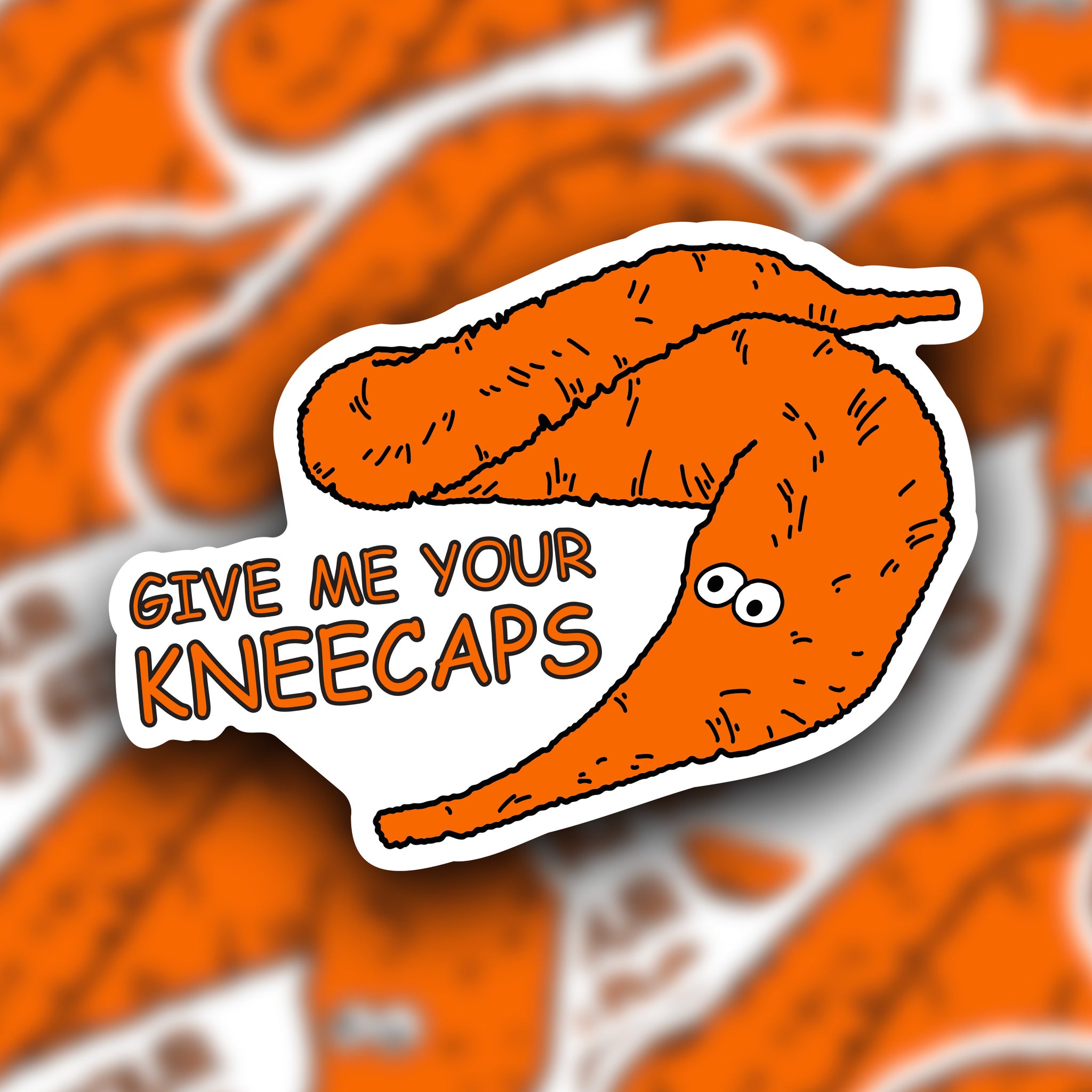 Worm on a String Sticker | High Quality Stickers | Sloke Designs